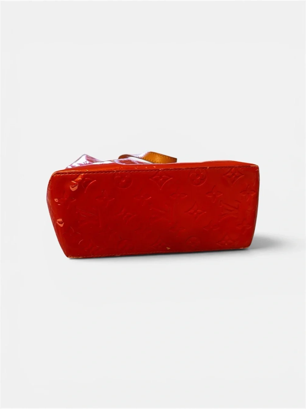 Louis Vuitton | Bags | Louis Vuitton Red Patent Tote With Tan Leather ...